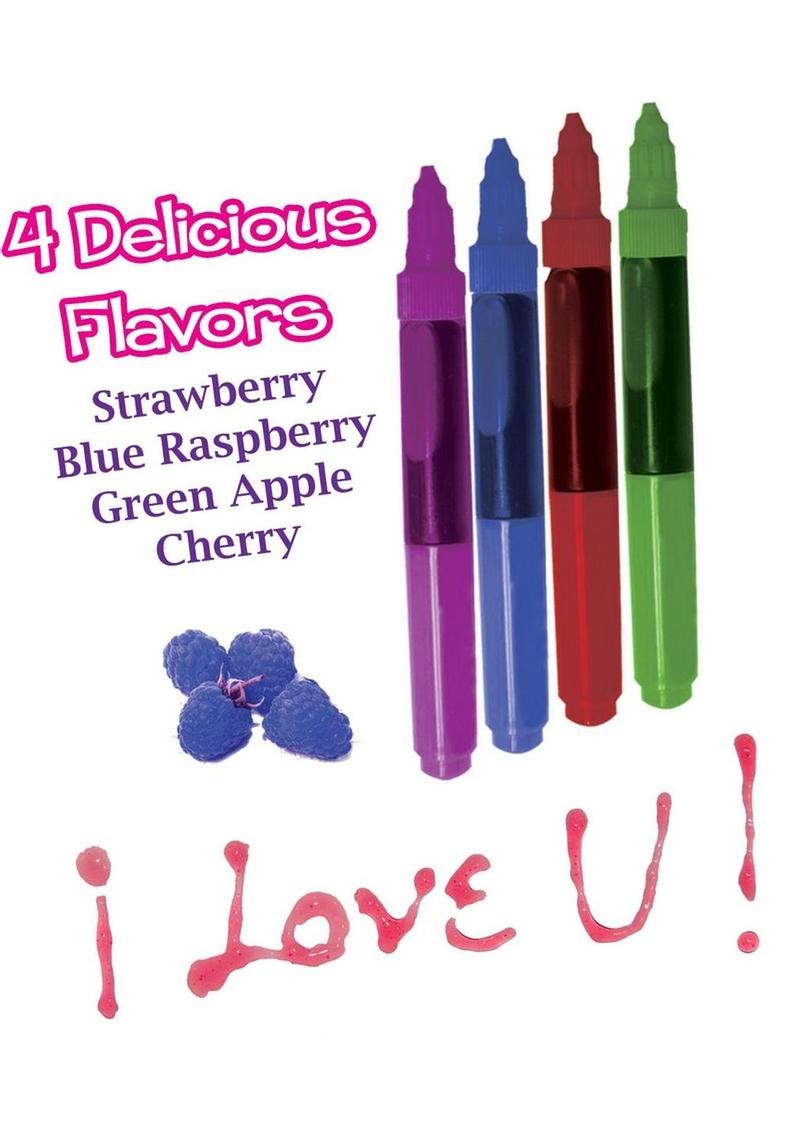 Play Pens Edible Body Paint Brushes 4 Delicious Flavors – Seductive ...